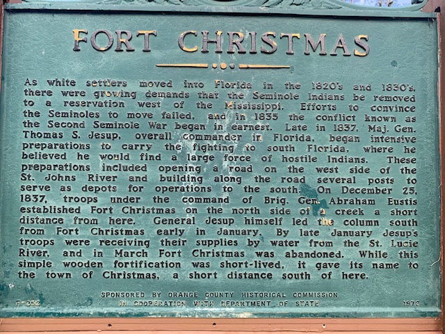 FORT CHRISTMAS – ROADS OF DISCOVERY